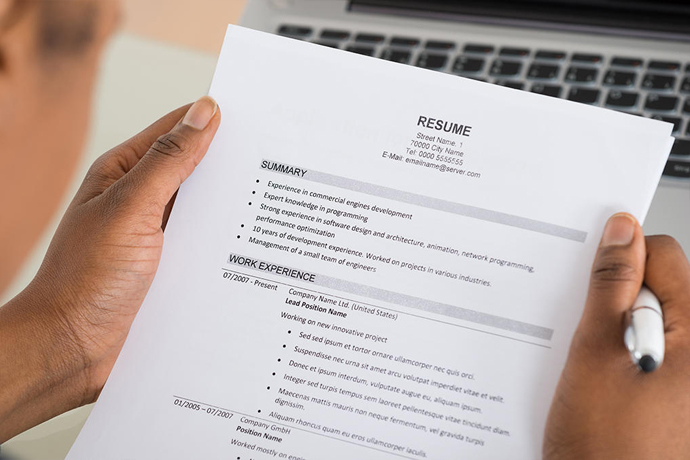 KEYWORK SESSION – CREATING A RESUME – Go Ahead Homes